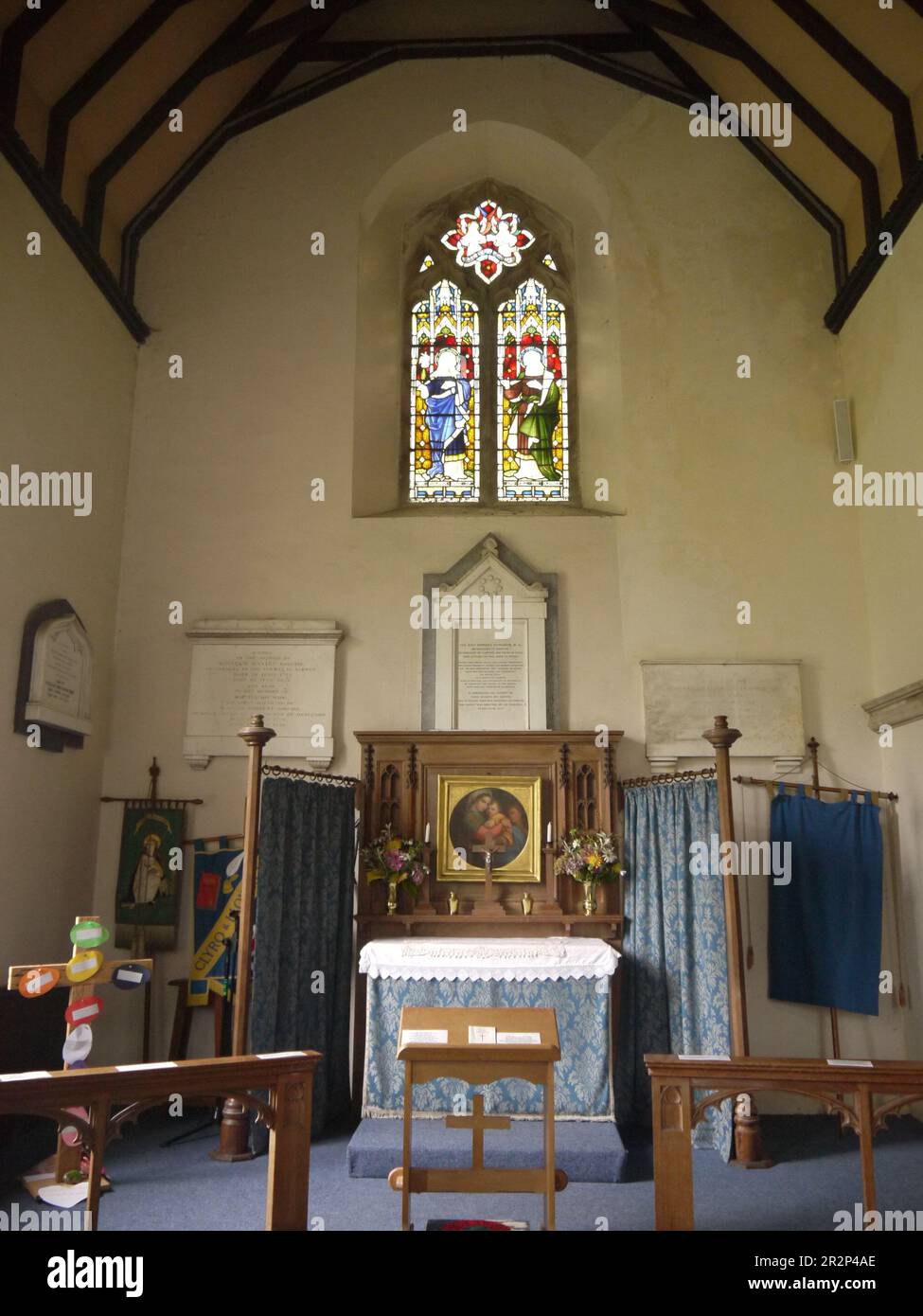 Stained glass window in memory of Elizabeth Mary Baskerville, in the ...