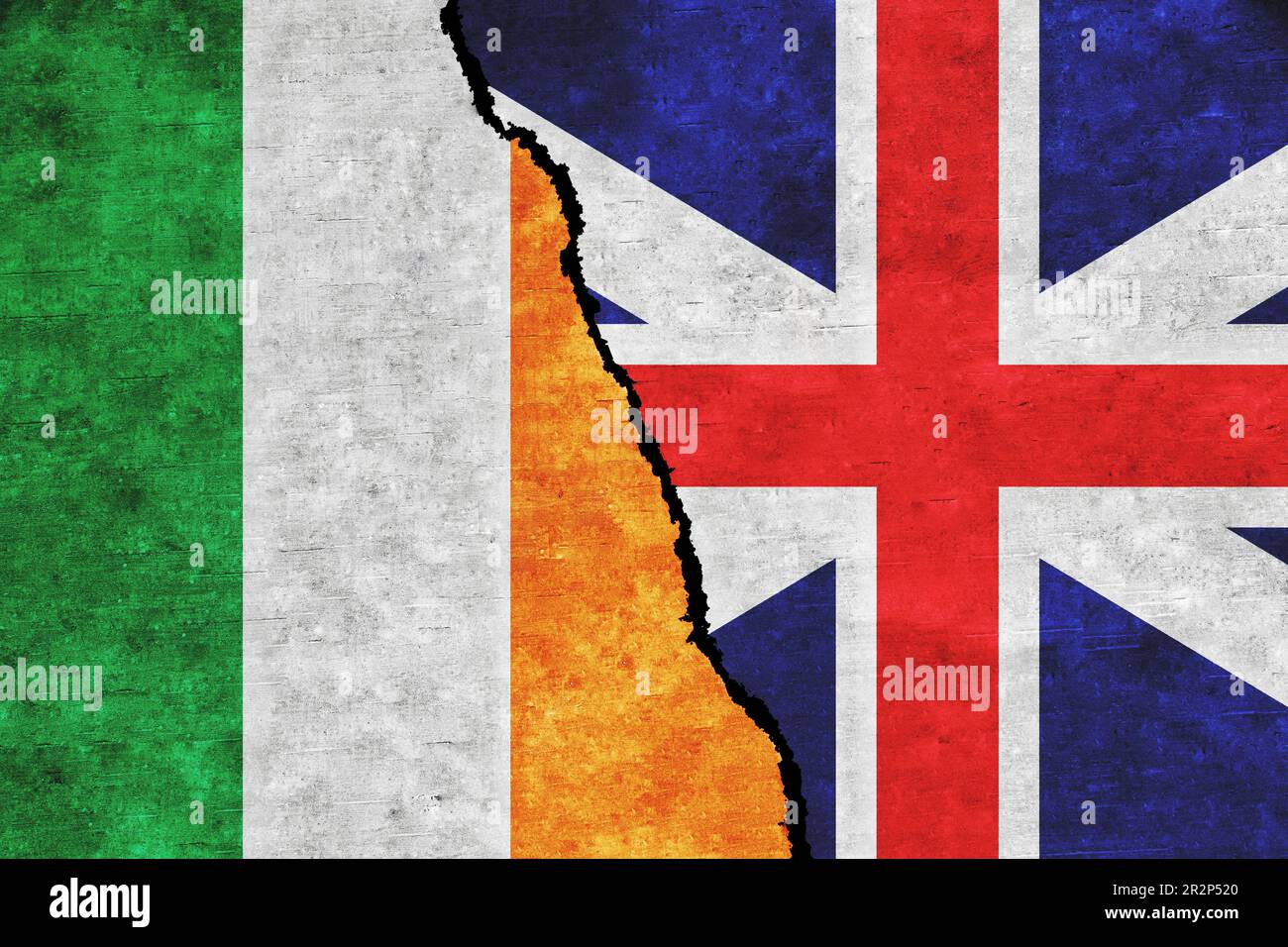 British And Irish Flag Together