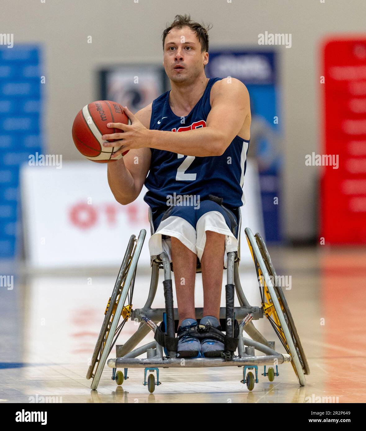 Ottawa, Canada. 20 May 2023. Jacob Williams (2) of Team USA in a Canada v USA international ...