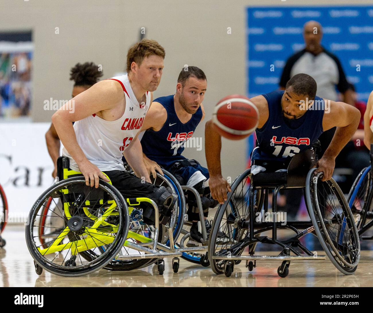 Ottawa, Canada. 20 May 2023. Trevon Jenifer (16) of Team USA in a ...