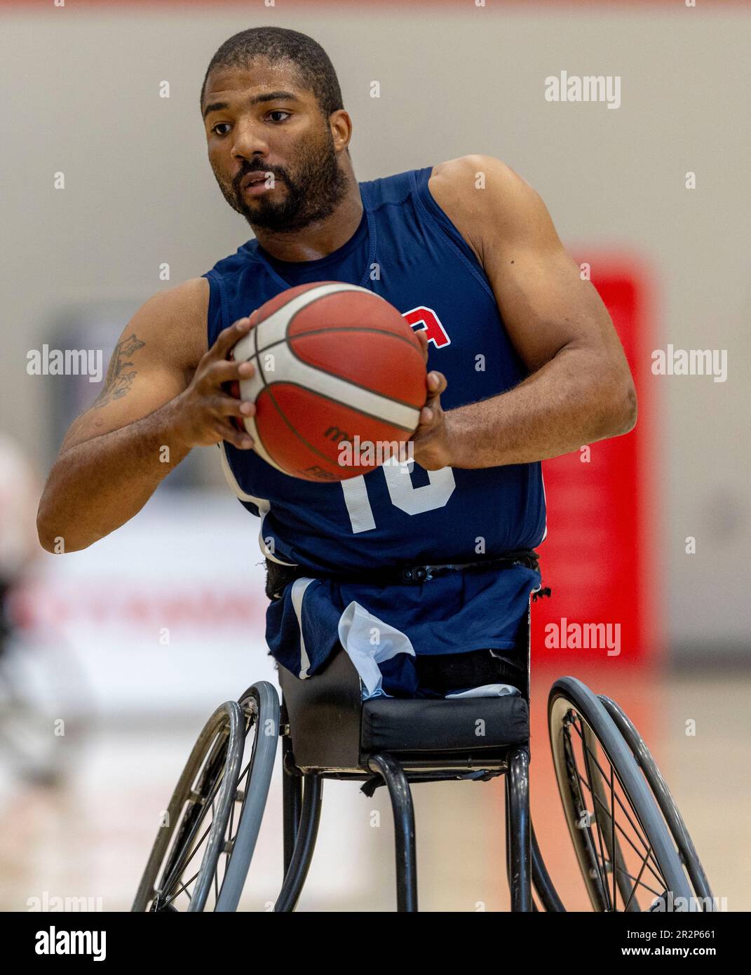 Ottawa, Canada. 20 May 2023. Trevon Jenifer (16) of Team USA in a ...