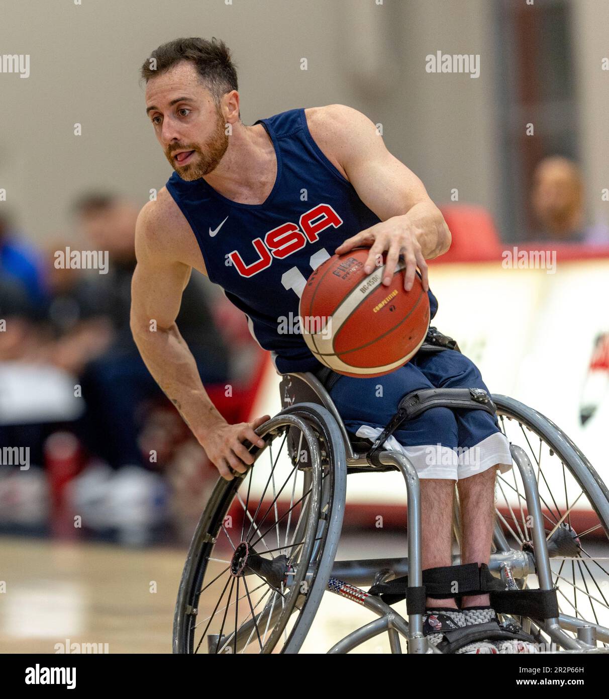 Ottawa, Canada. 20 May 2023. Steve Serio (11) of Team USA in a Canada v ...