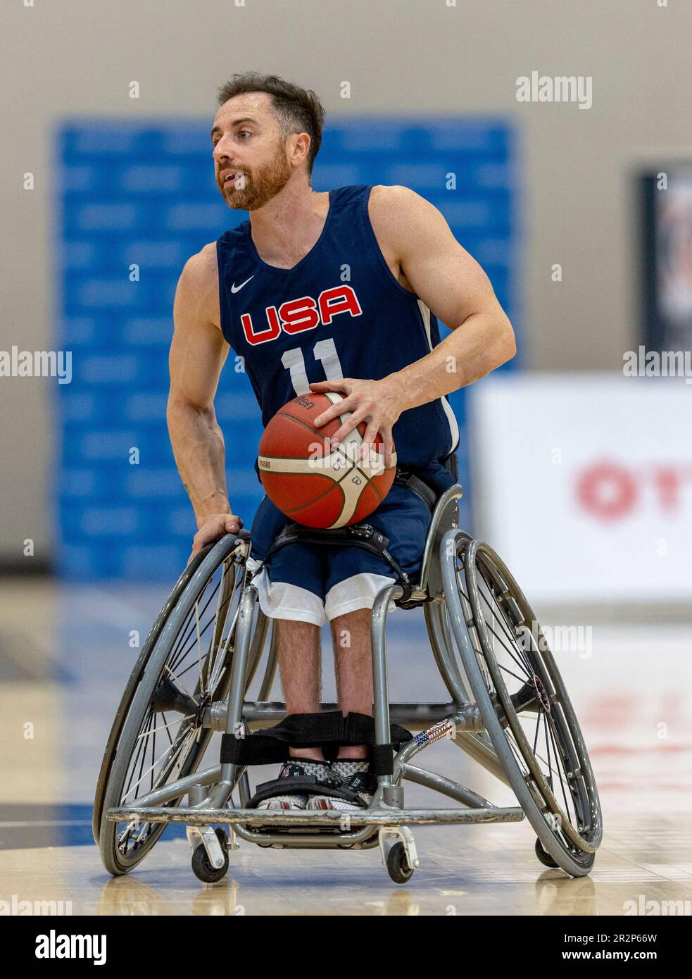 Ottawa, Canada. 20 May 2023. Steve Serio (11) of Team USA in a Canada v ...