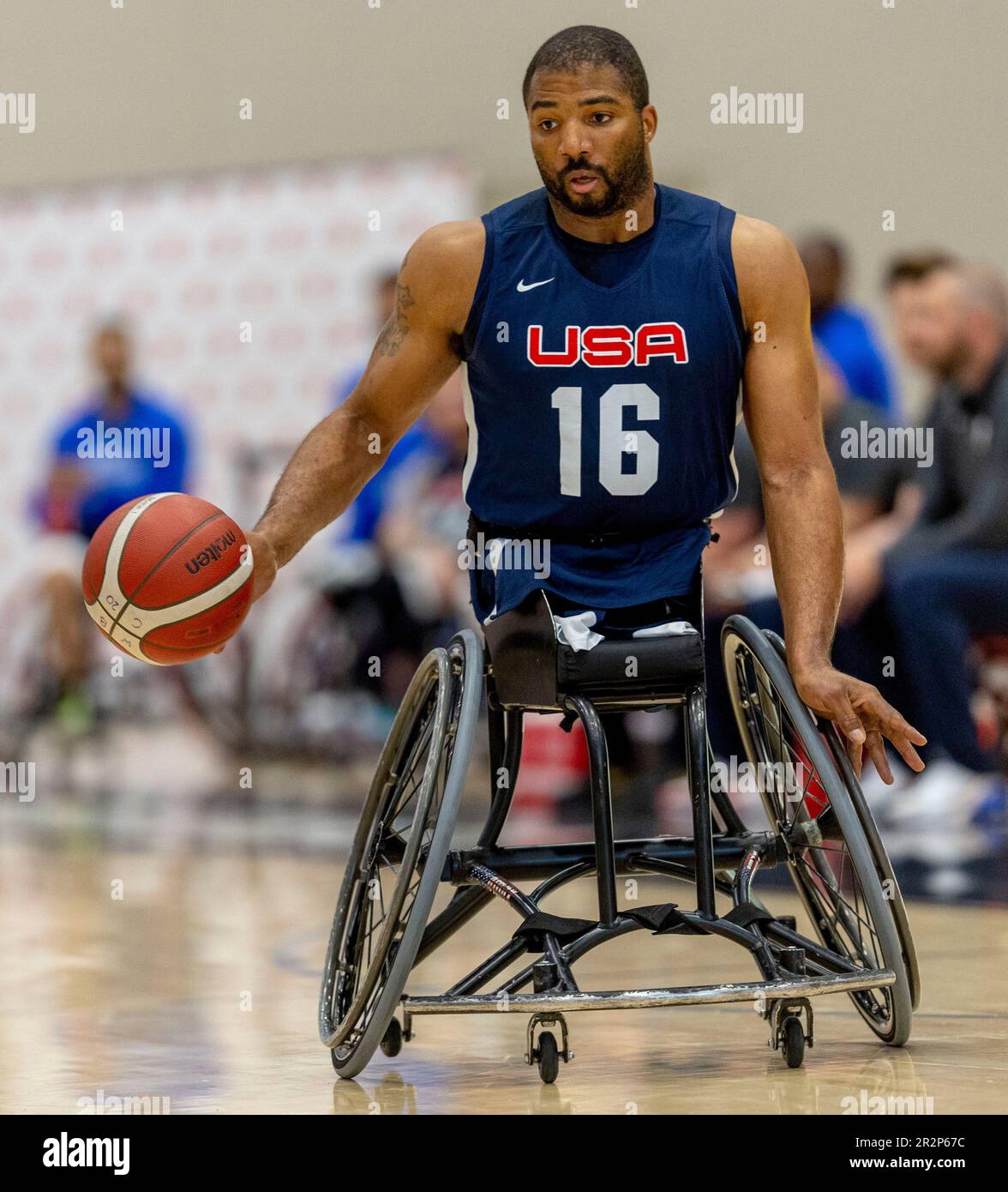 Ottawa, Canada. 20 May 2023. Trevon Jenifer (16) of Team USA in a ...