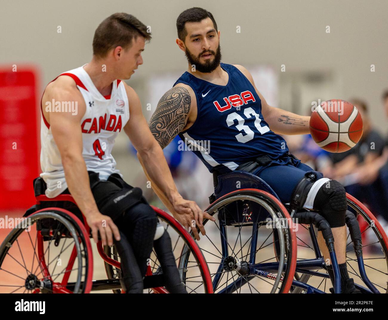 Ottawa, Canada. 20 May 2023. Fabian Romo (32) of Team USA in a Canada v ...