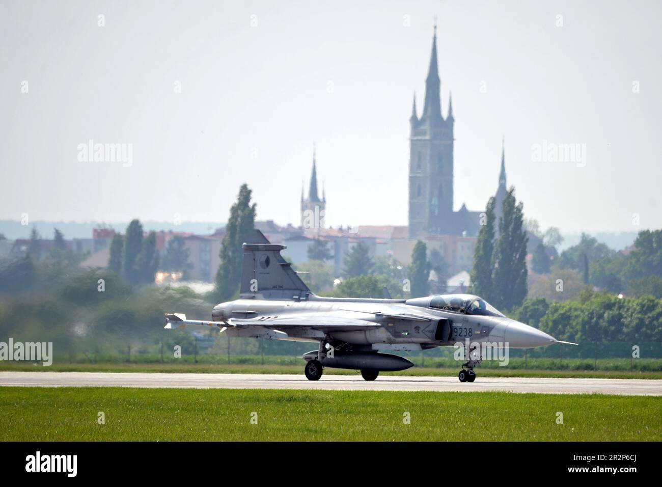 Caslav, Czech Republic. 20th May, 2023. JAS-39 Gripen during the Open ...