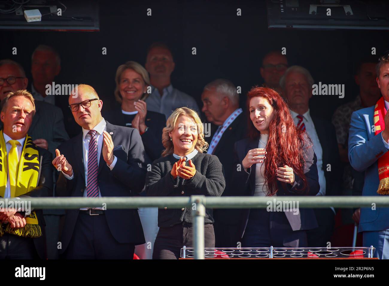 Oslo, Norway, 20th May 2023. Karl Petter Løken from NFF, Sandra Borch ...