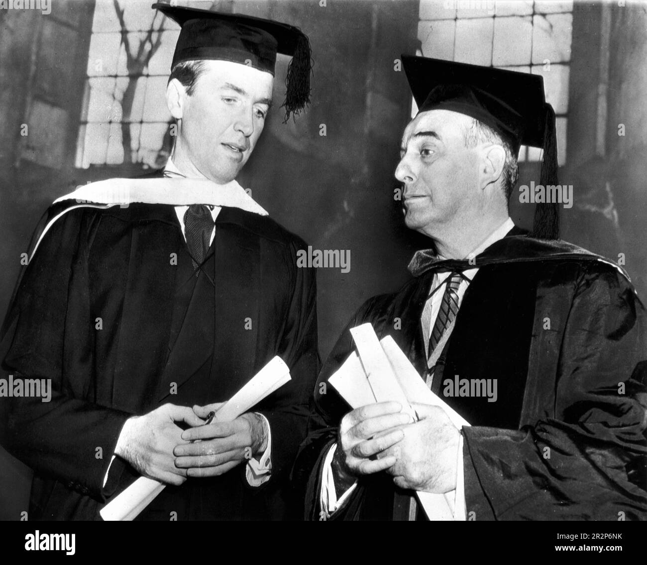 Actor JAMES STEWART and New York City Park Commissioner ROBERT MOSES at ...