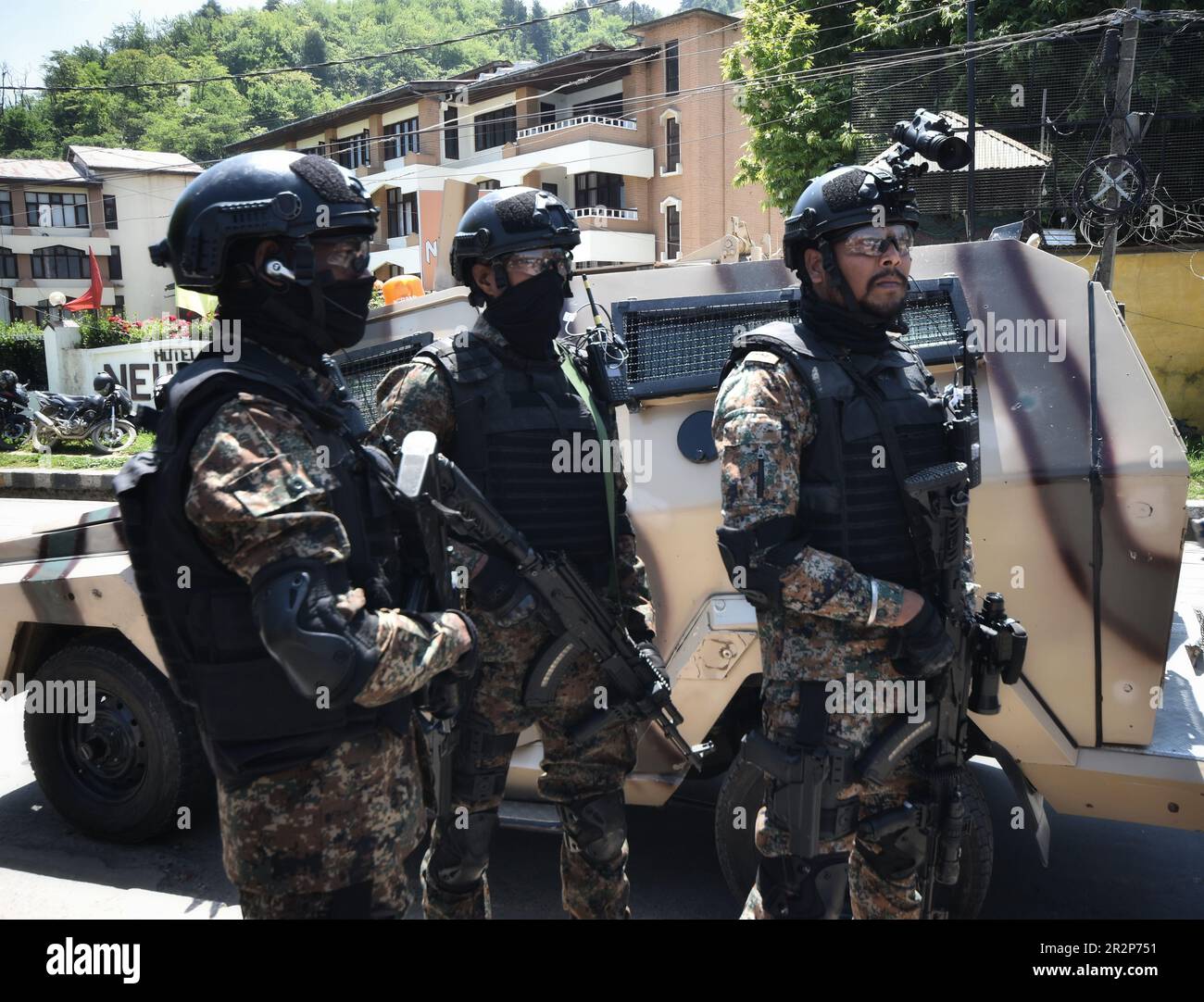 Kashmir, India. 20th May, 2023. May 20, 2023, Srinagar, Jammu and Kashmir, India: A CRPF Quick ...