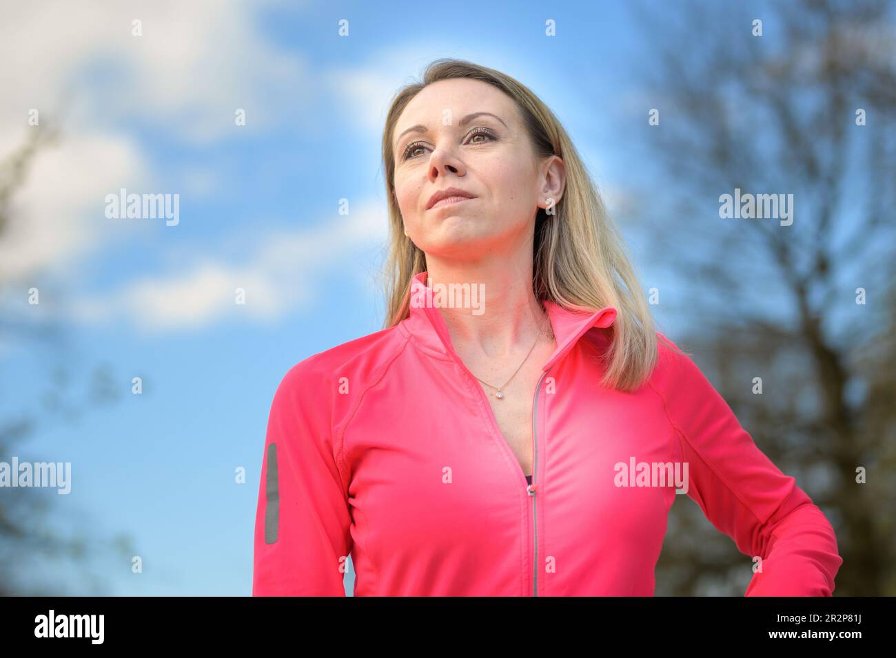 From below woman in hi-res stock photography and images - Alamy