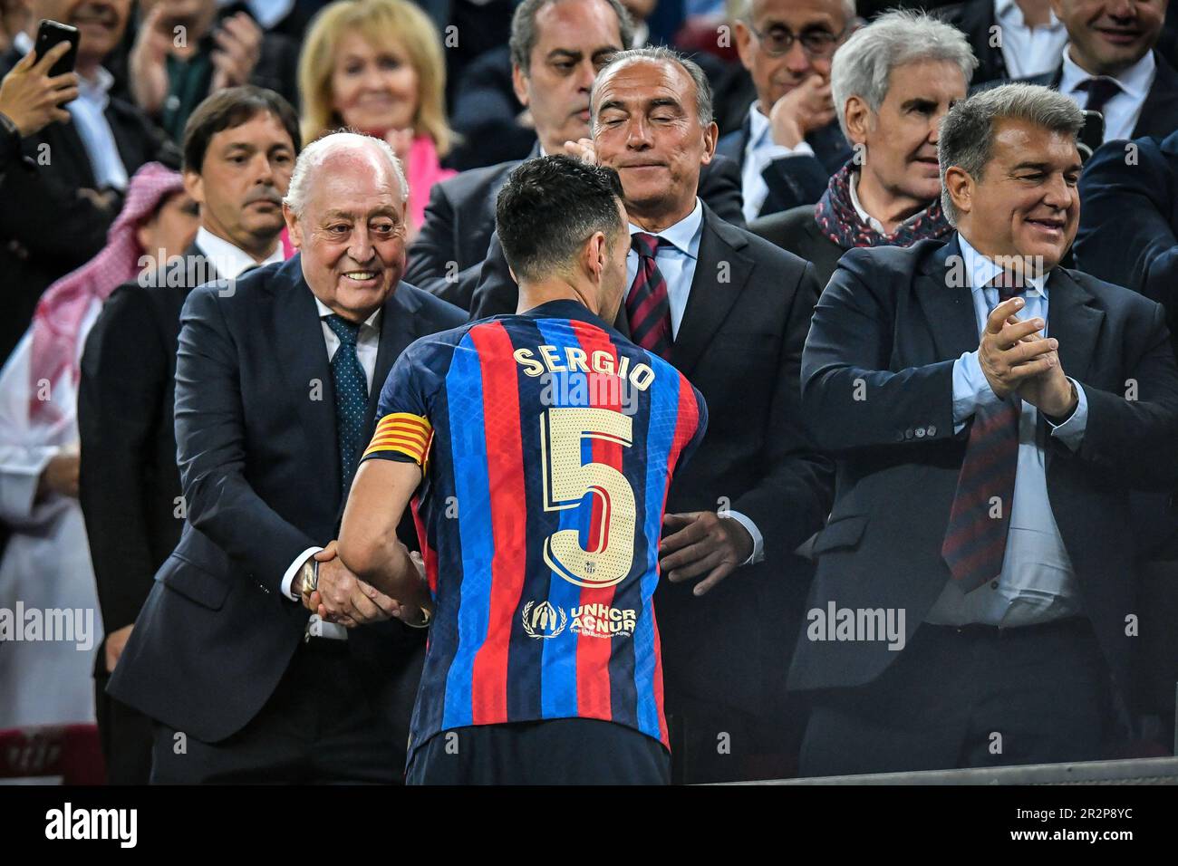 Barcelona, Spain. 20th May, 2023. Joan Soteras (FCF President), FC ...