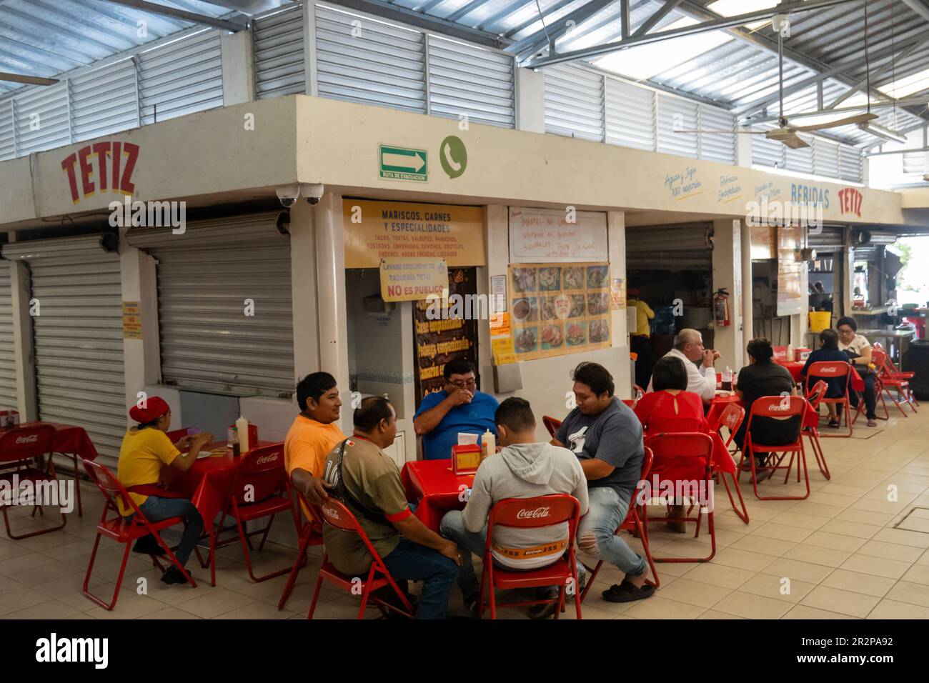 breakfast at Taqueria Tetiz in the Santiago neighborhood of Merida ...