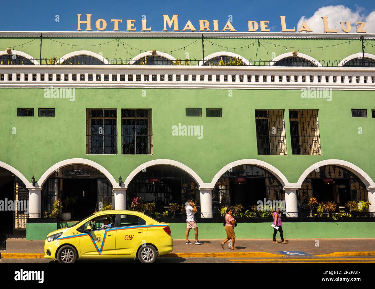 Hotel and restaurant Maria de la Luz building in Centro neighborhood of ...