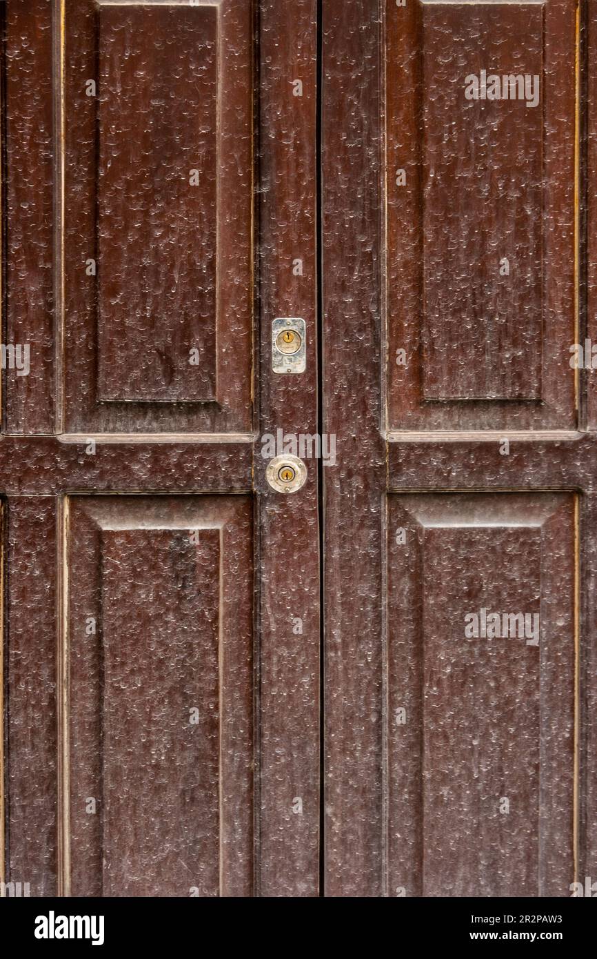 street scene with colorful Mexican doors in Merida Yucatan Mexico Stock ...