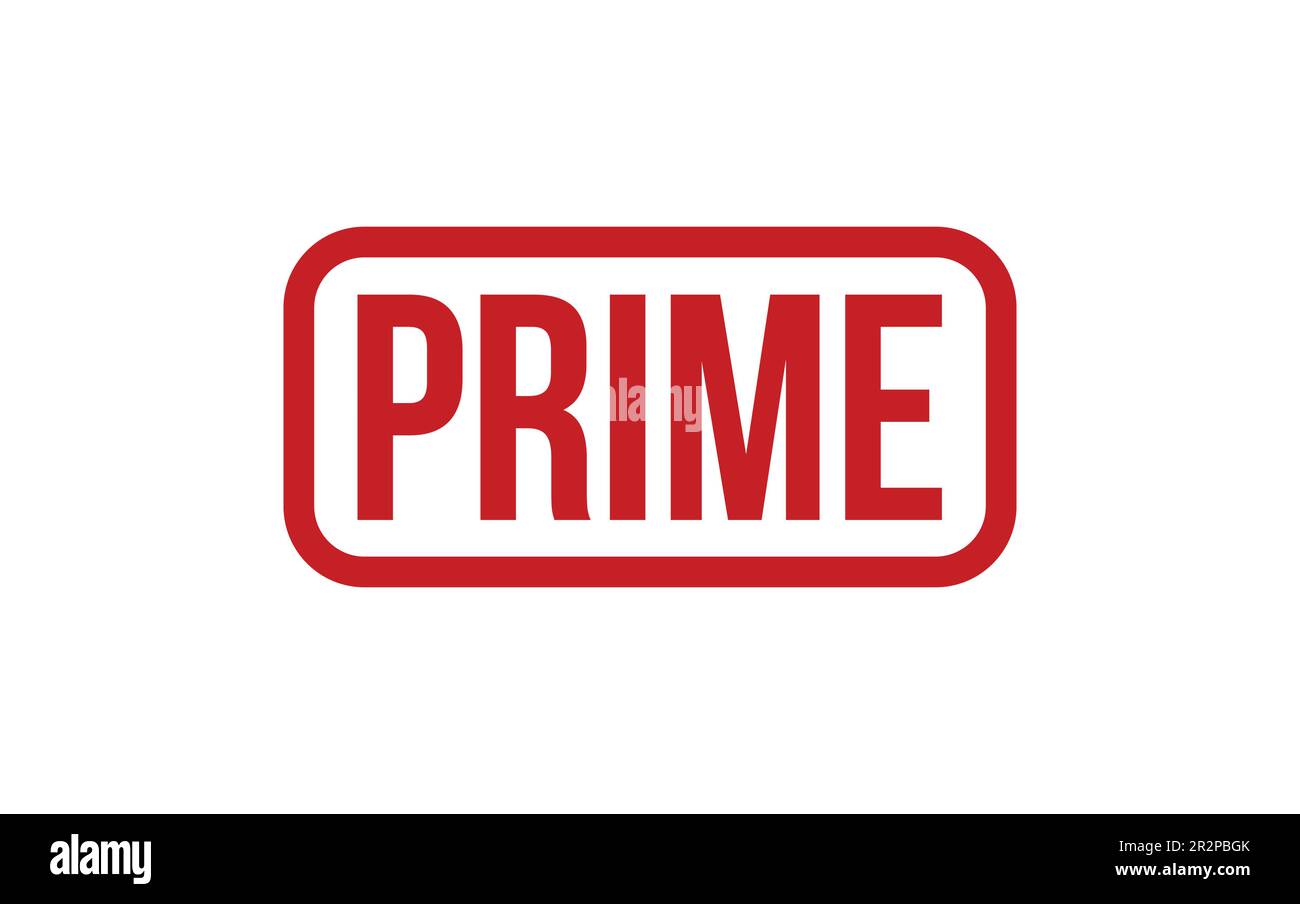 Prime Rubber Stamp Seal Vector Stock Vector Image & Art - Alamy