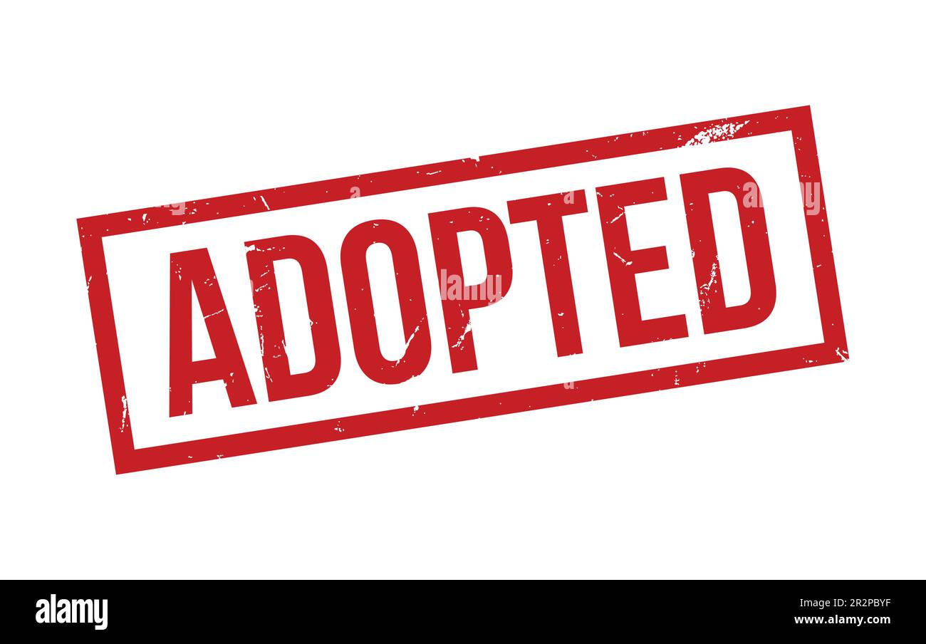 Adopted Rubber Stamp Seal Vector Stock Vector Image & Art - Alamy