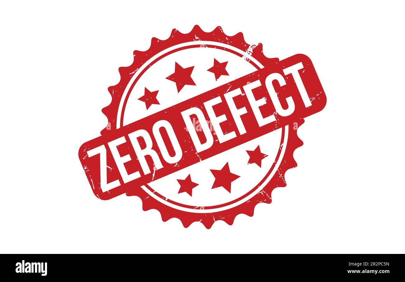 Zero Defect Rubber Stamp Seal Vector Stock Vector Image & Art - Alamy