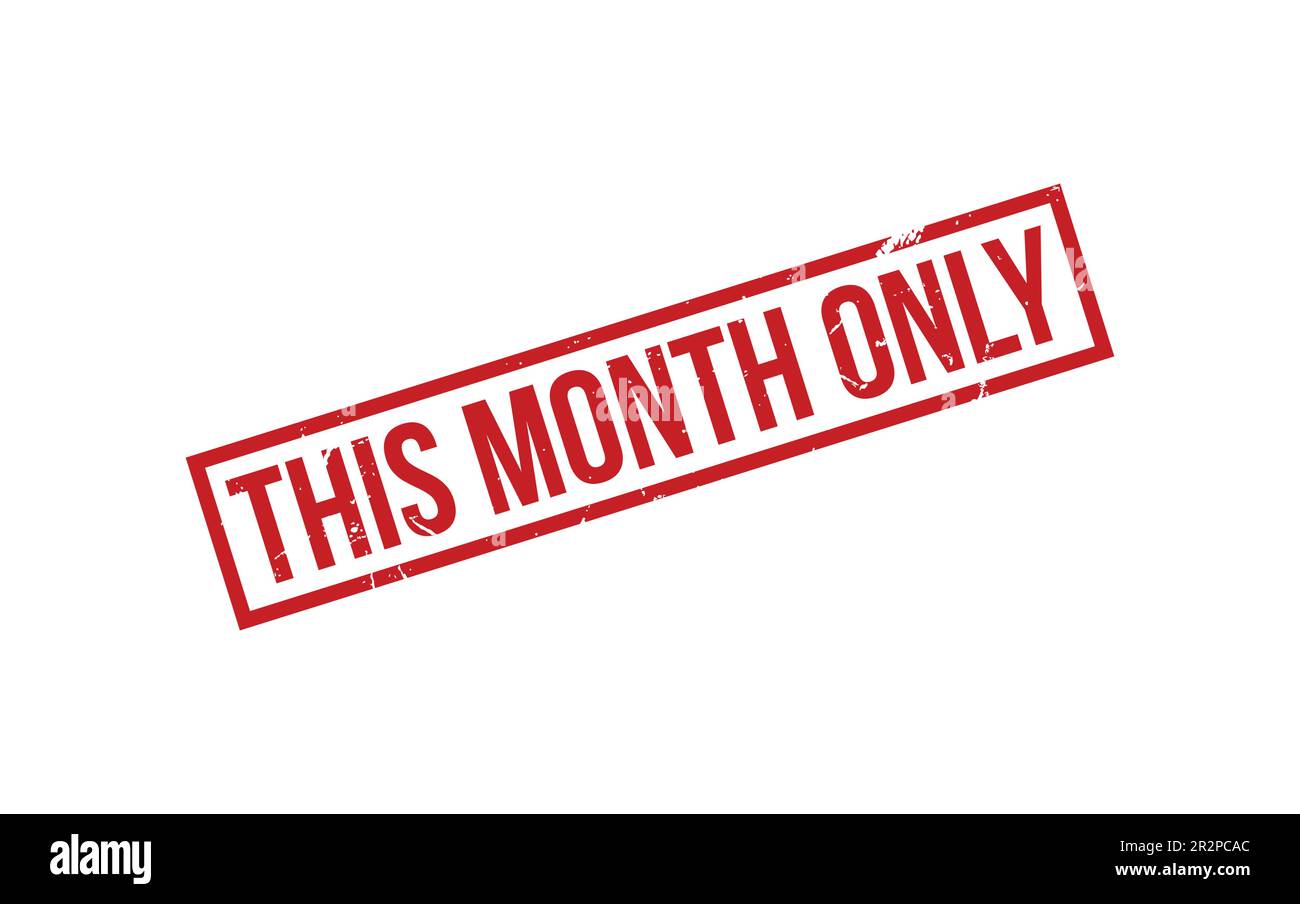 This month only stamp hi-res stock photography and images - Alamy