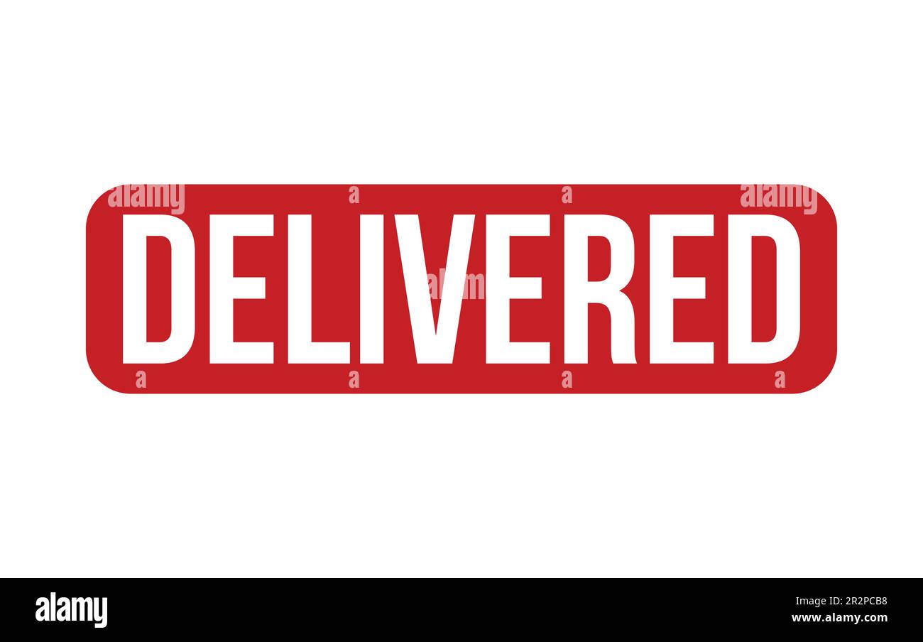 Delivered Rubber Stamp Seal Vector Stock Vector Image & Art - Alamy