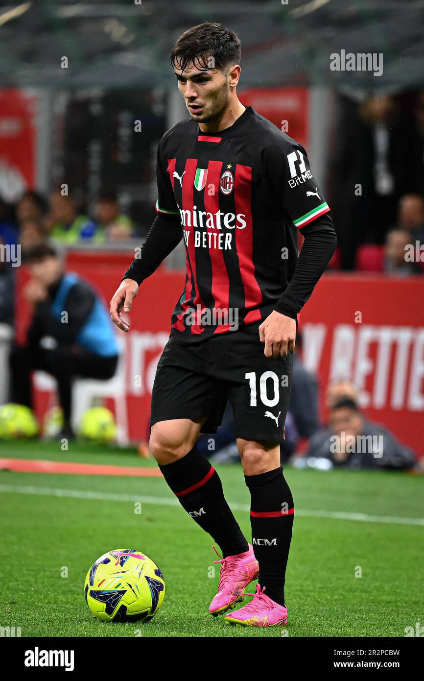 Brahim Diaz of AC Milan in action during the Serie A football match AC ...