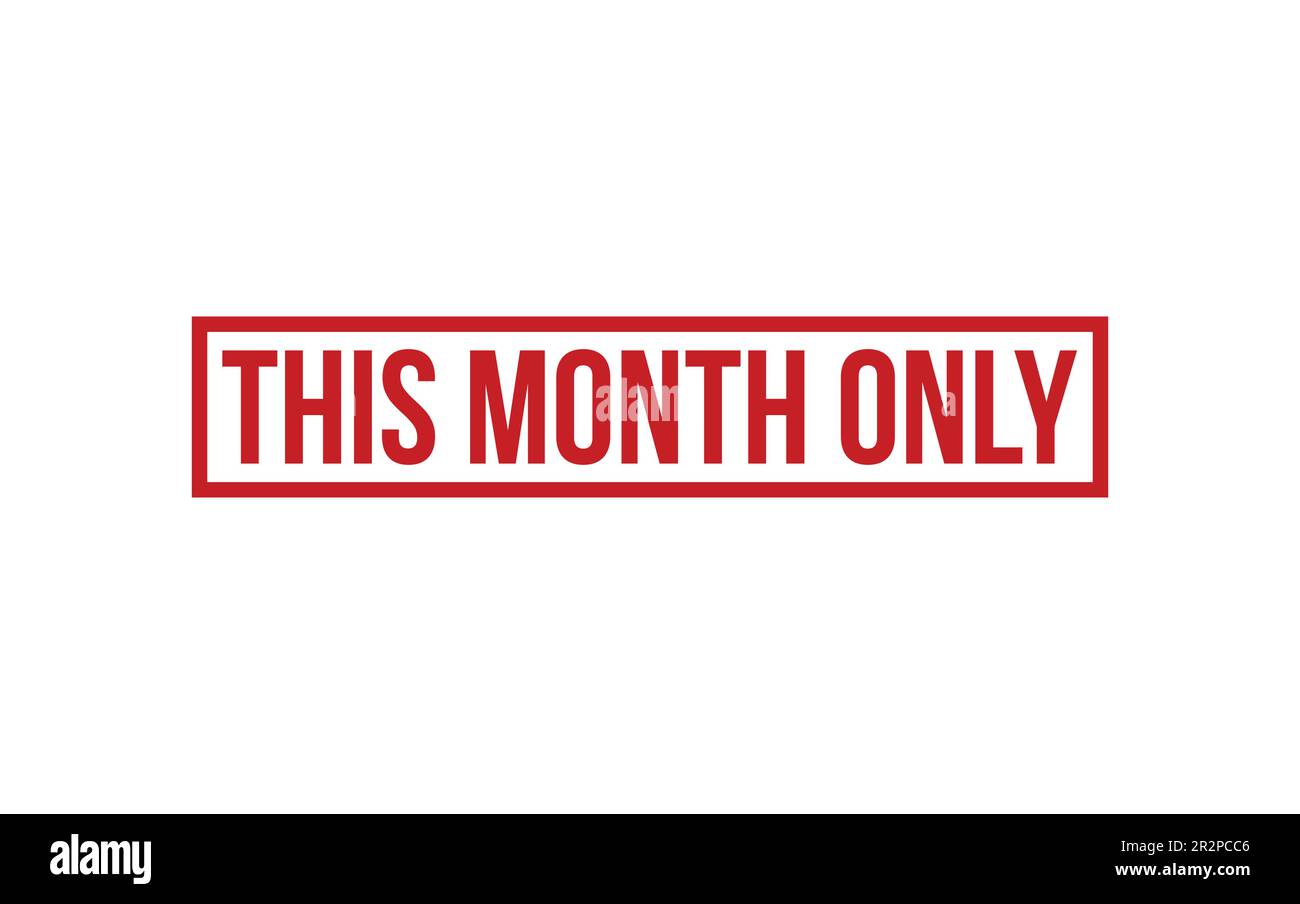 This month only stamp hi-res stock photography and images - Alamy