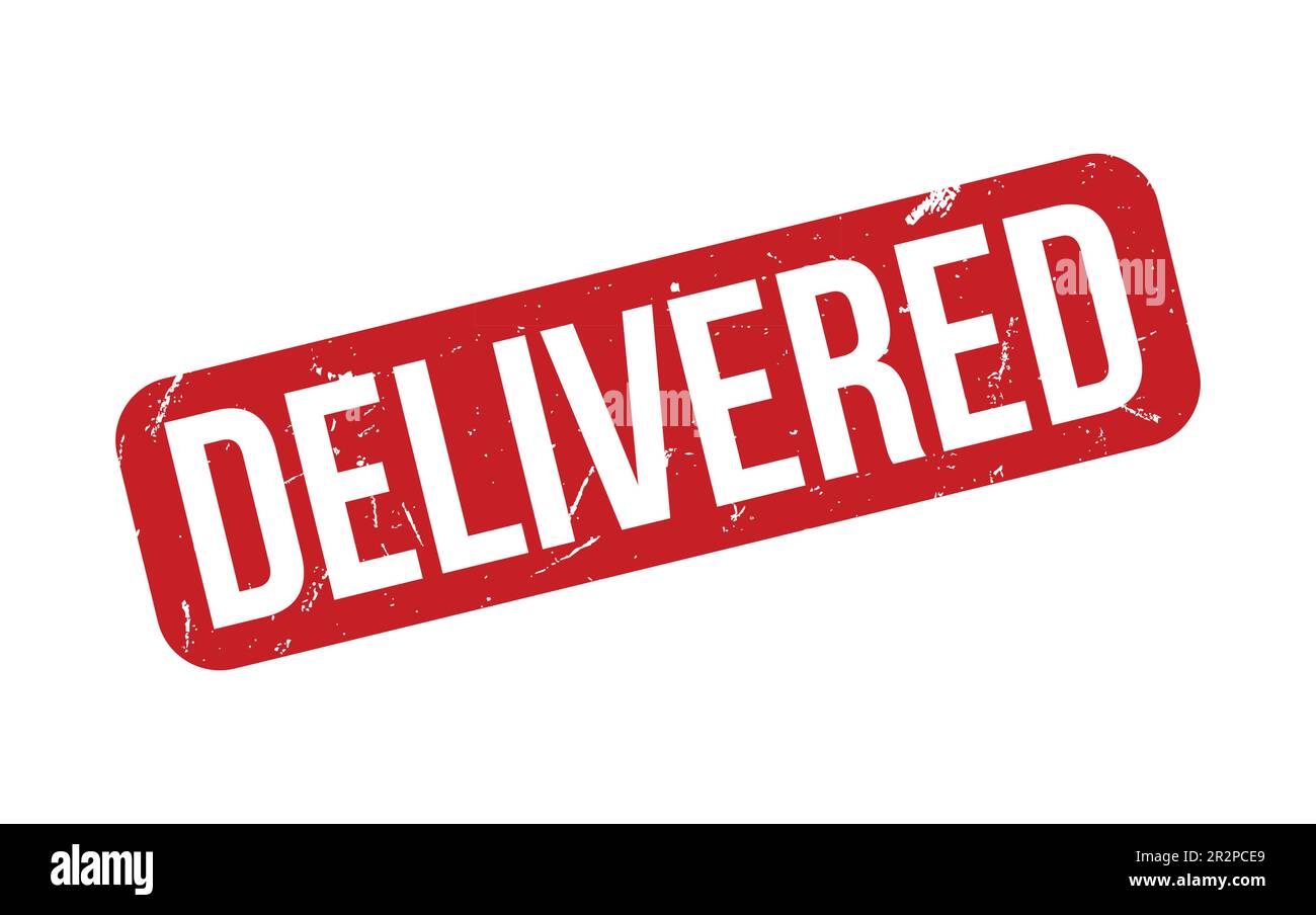 Delivered Rubber Stamp Seal Vector Stock Vector Image & Art - Alamy