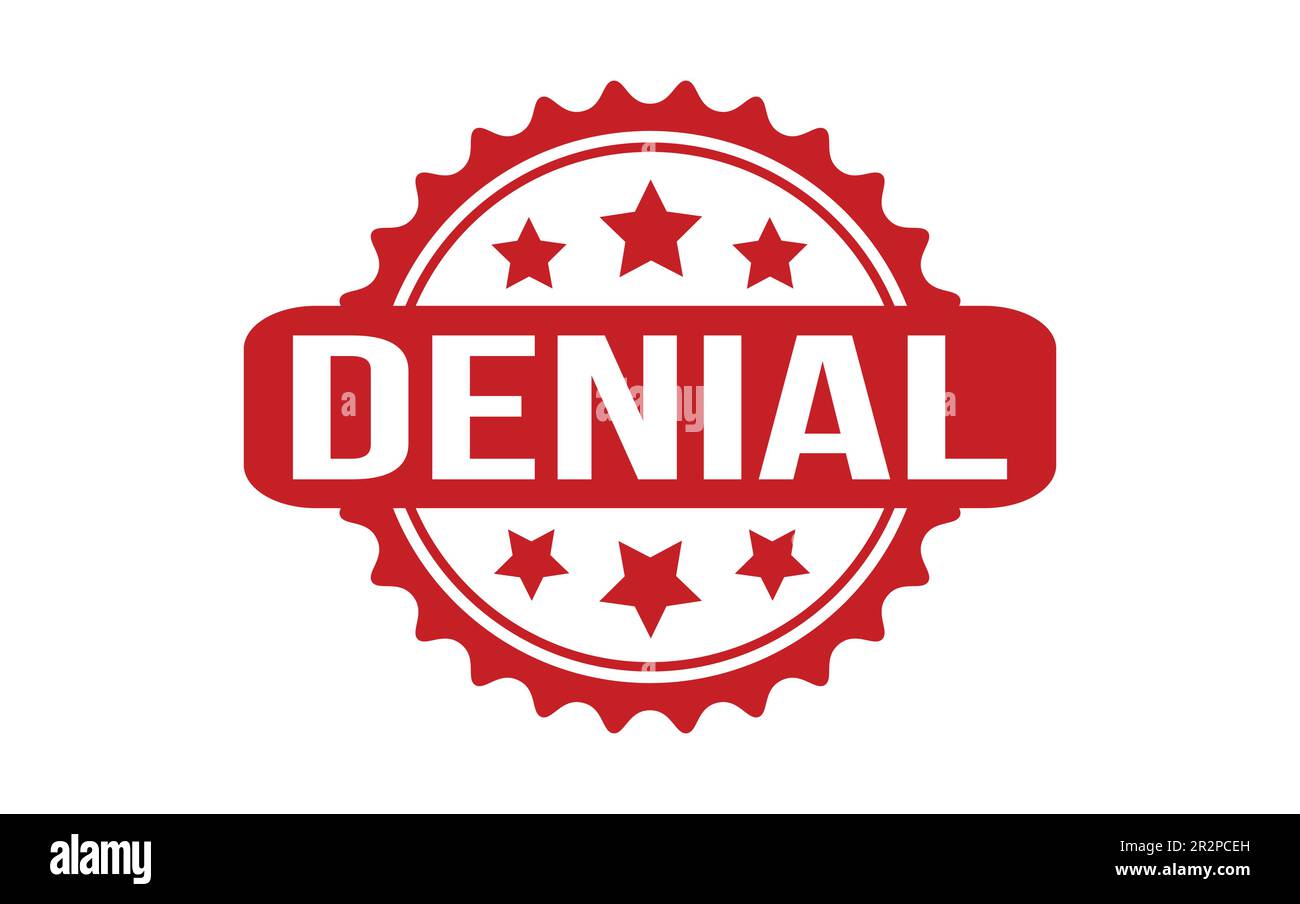 Denial Rubber Stamp Seal Vector Stock Vector Image & Art - Alamy
