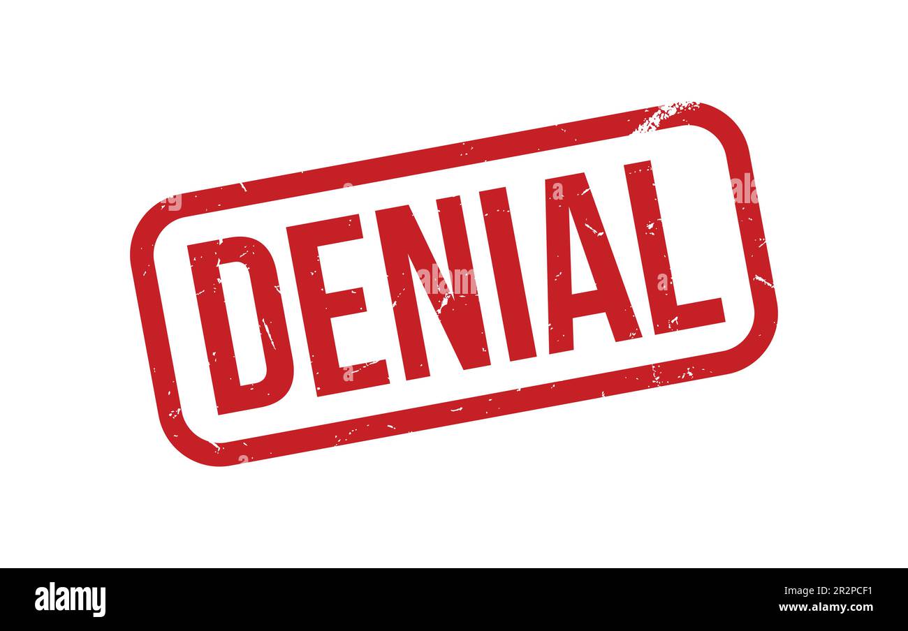 Denial Rubber Stamp Seal Vector Stock Vector Image & Art - Alamy