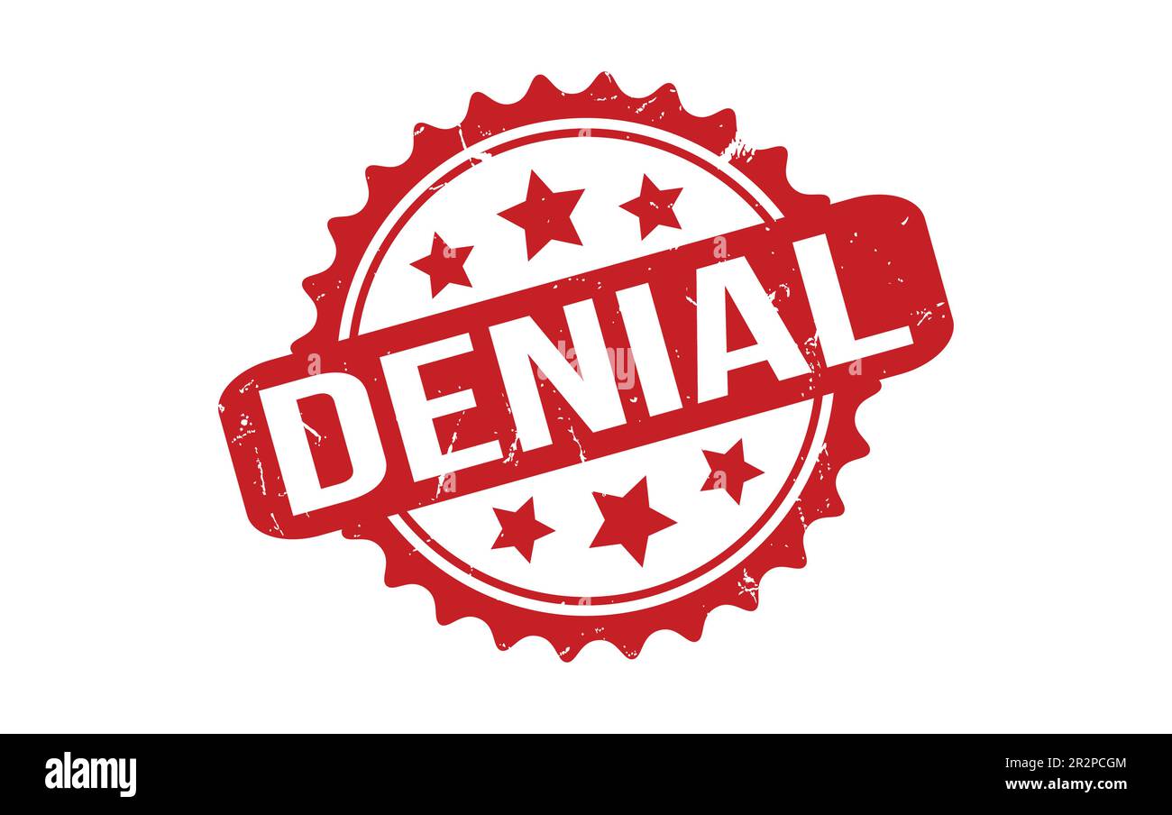Denial Rubber Stamp Seal Vector Stock Vector Image & Art - Alamy