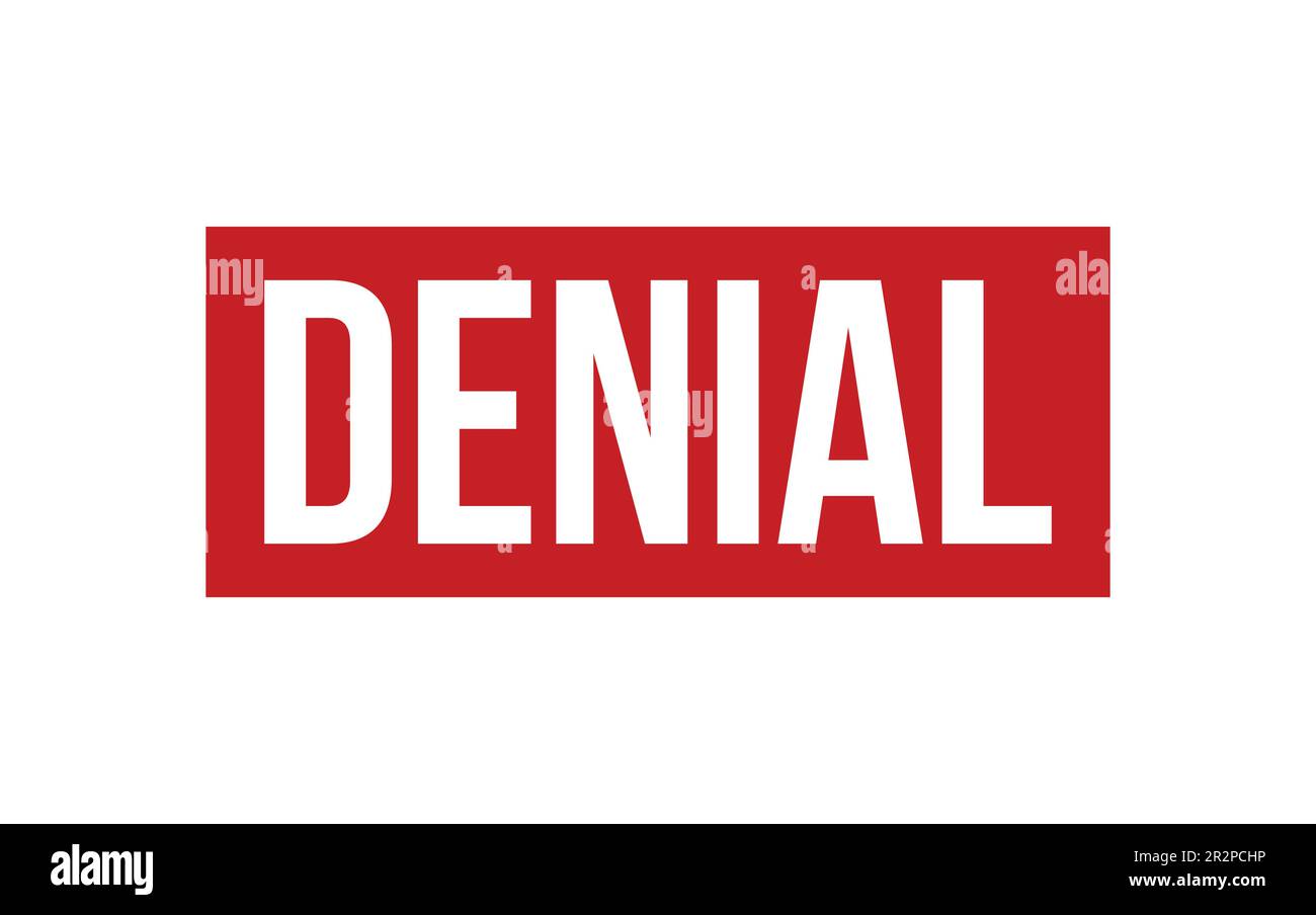 Denial Rubber Stamp Seal Vector Stock Vector Image & Art - Alamy