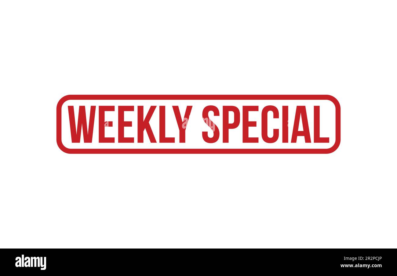 Weekly Special Rubber Stamp Seal Vector Stock Vector Image & Art - Alamy