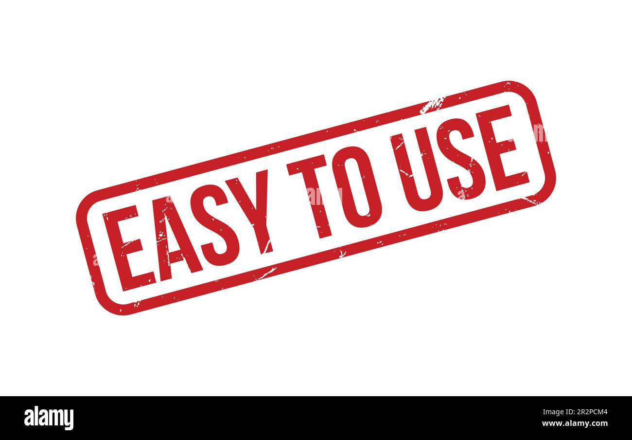 Easy To Use Rubber Stamp Seal Vector Stock Vector Image & Art - Alamy