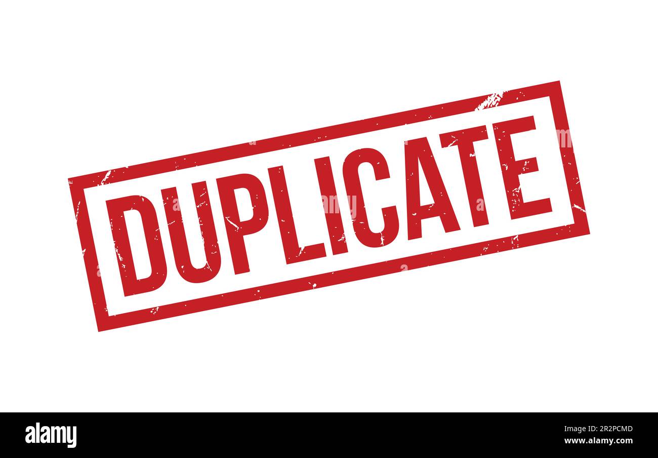 Duplicate rubber stamp Stock Vector Images - Alamy
