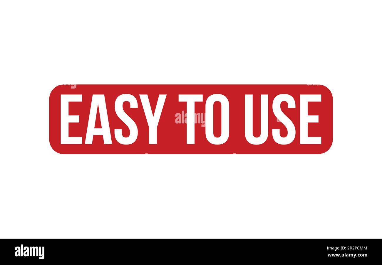 Easy To Use Rubber Stamp Seal Vector Stock Vector Image & Art - Alamy
