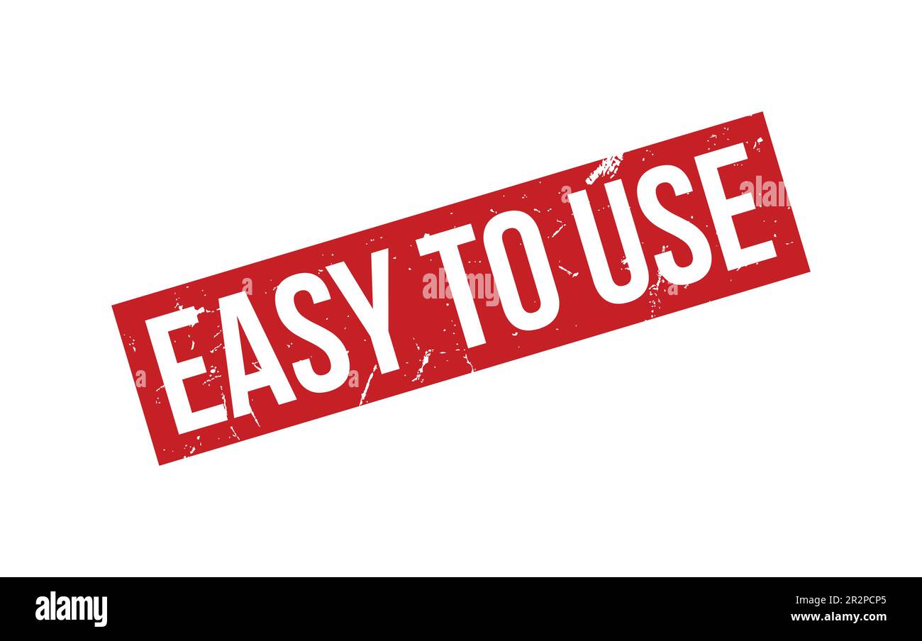 Easy To Use Rubber Stamp Seal Vector Stock Vector Image & Art - Alamy