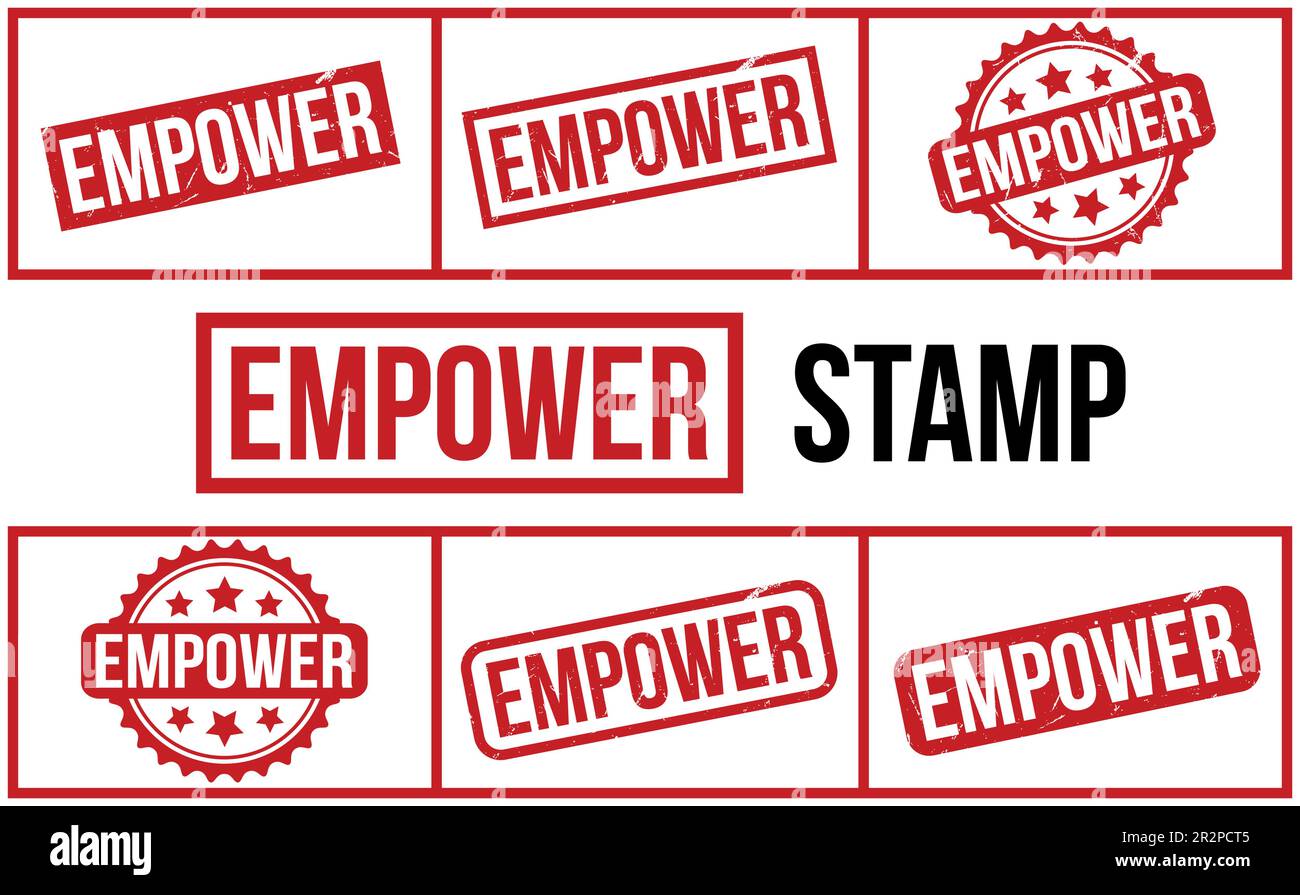 Empower stamp Stock Vector Images - Alamy