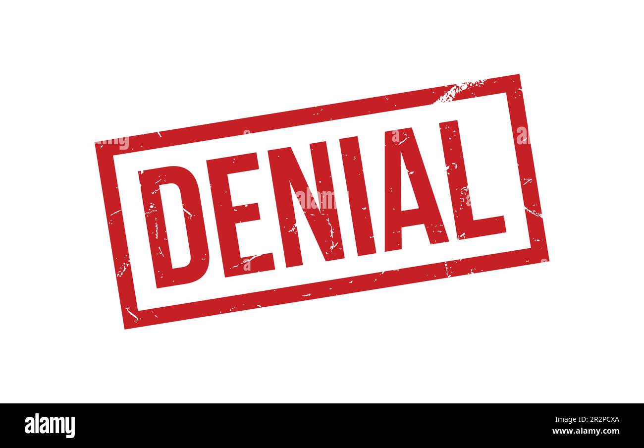 Denial Rubber Stamp Seal Vector Stock Vector Image & Art - Alamy