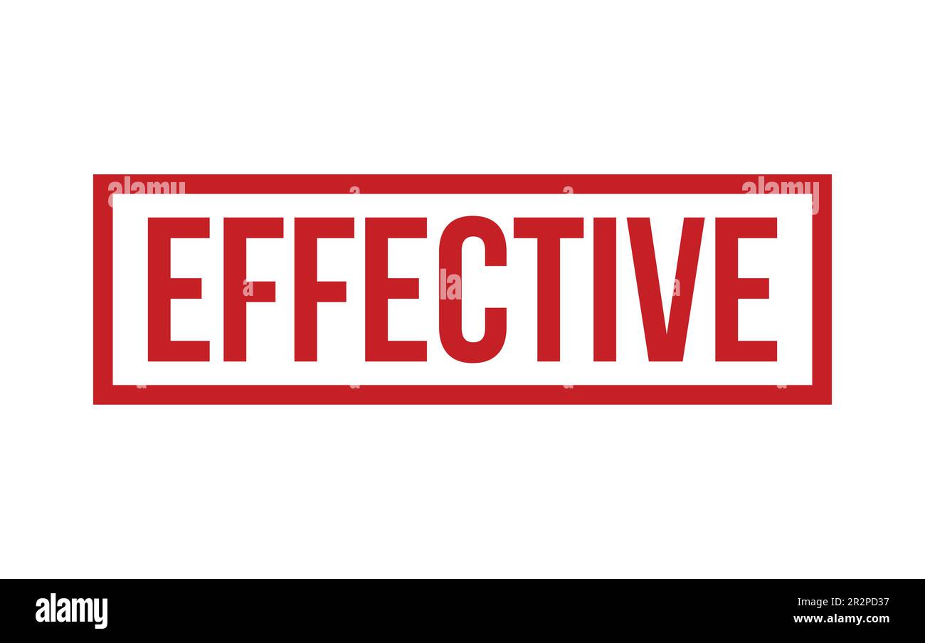 Effective Rubber Stamp Seal Vector Stock Vector Image & Art - Alamy