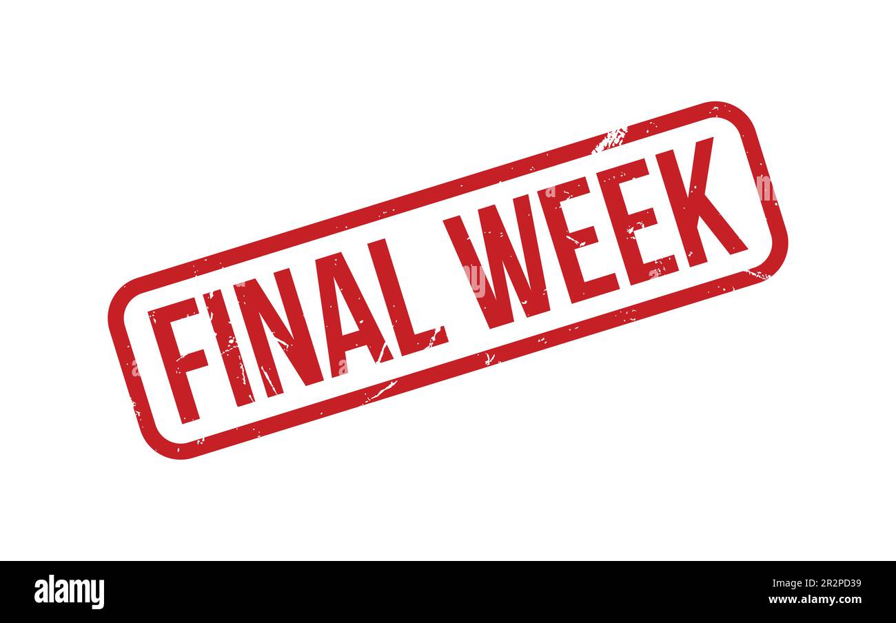 Final week stamp hi-res stock photography and images - Alamy