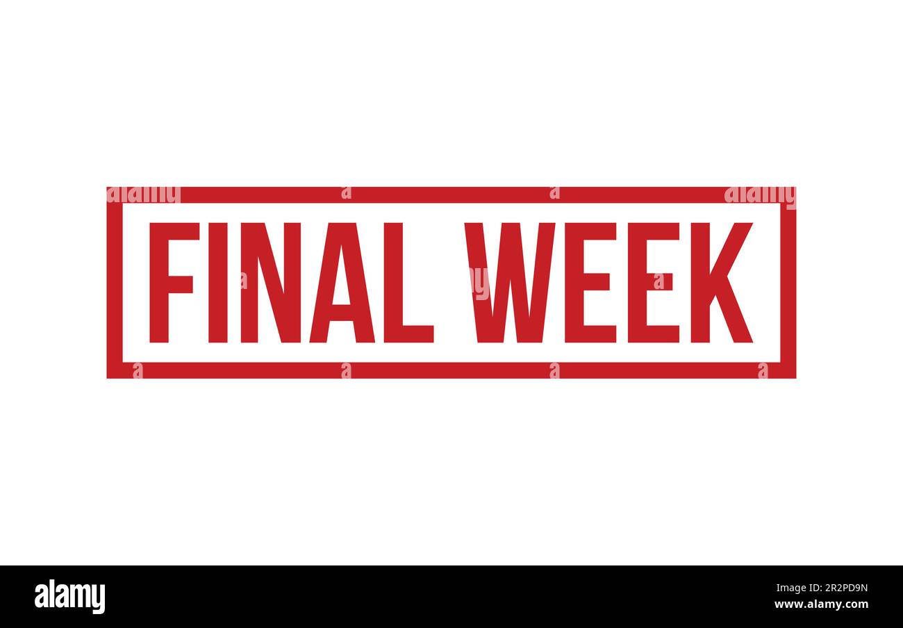 Final week stamp hi-res stock photography and images - Alamy