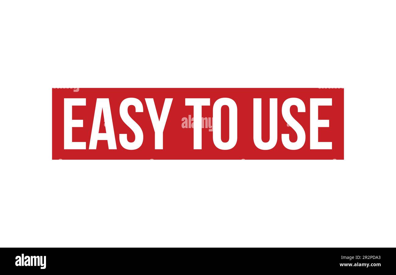 Easy To Use Rubber Stamp Seal Vector Stock Vector Image & Art - Alamy