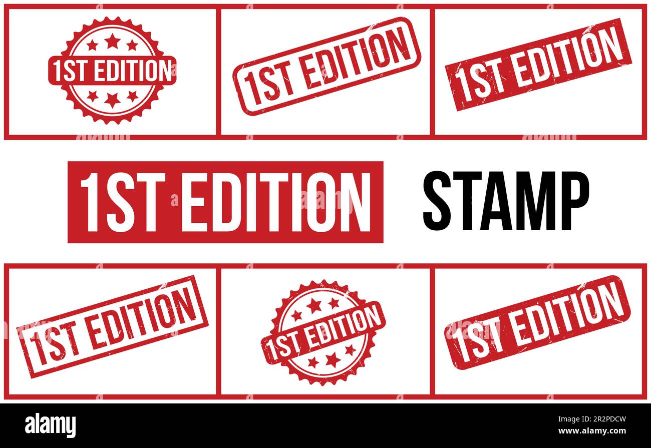 1st Edition Rubber Stamp set Vector Stock Vector Image & Art - Alamy