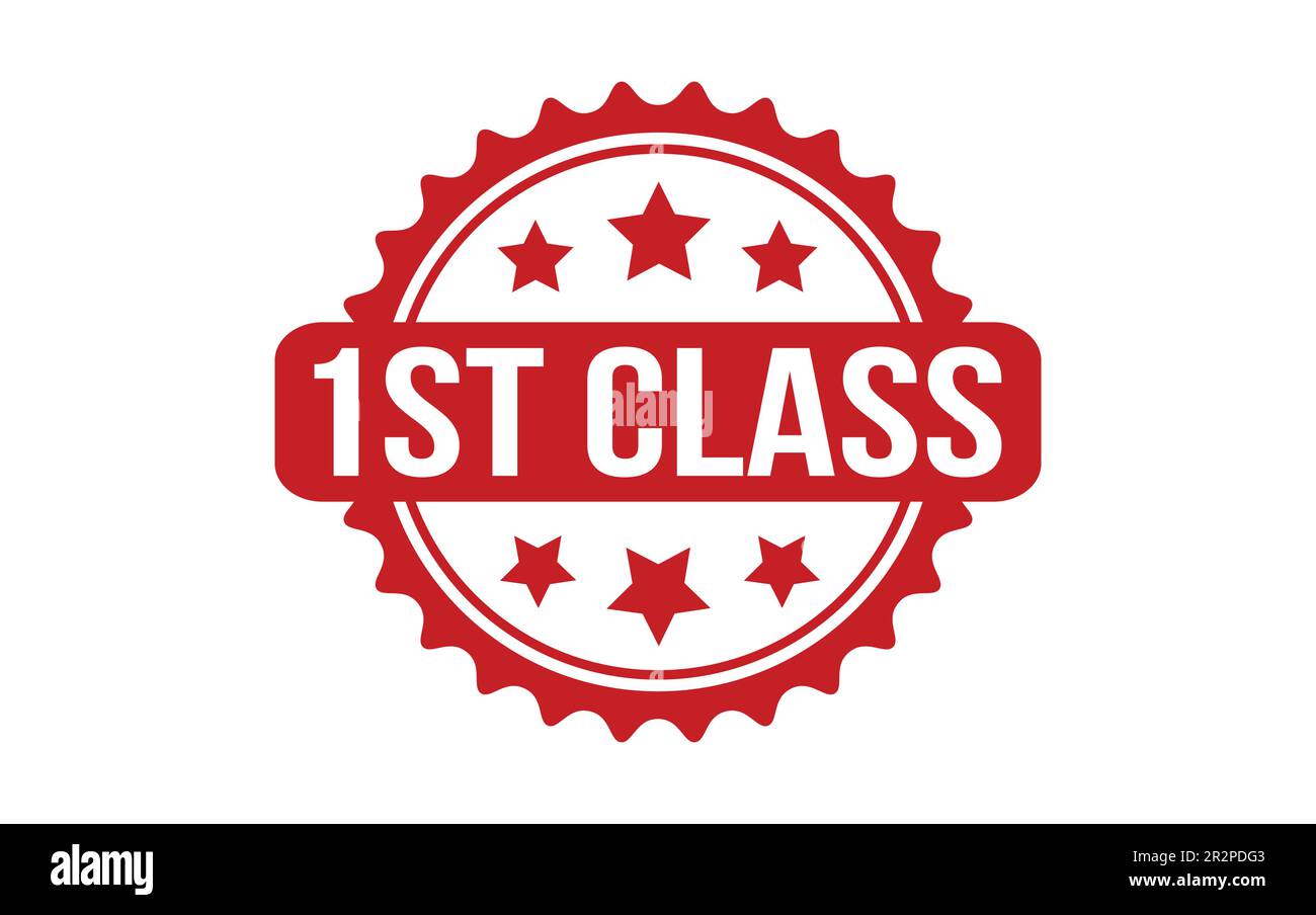 1st Class Rubber Stamp Seal Vector Stock Vector Image & Art - Alamy