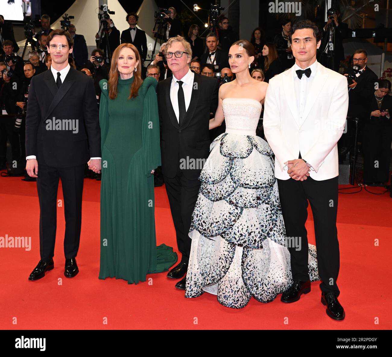 Cannes, France. 20th May, 2023. American actresses Natalie Portman, Julianne Moore, actors Cory ...