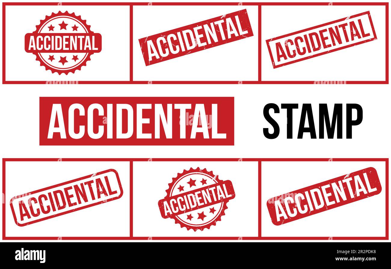 Accidental Rubber Stamp set Vector Stock Vector Image & Art - Alamy