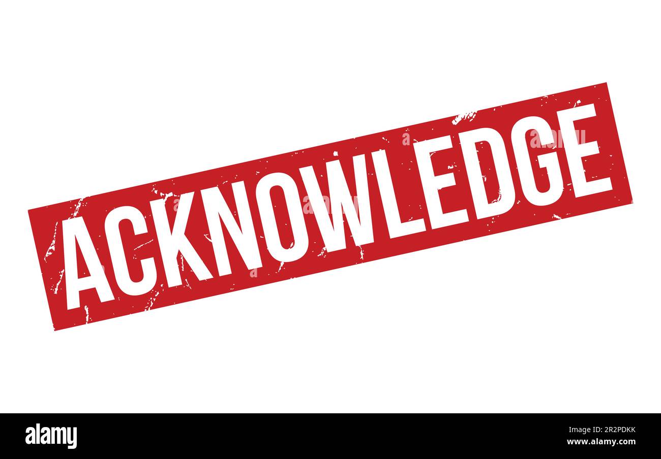 Acknowledge Rubber Stamp Seal Vector Stock Vector Image & Art - Alamy