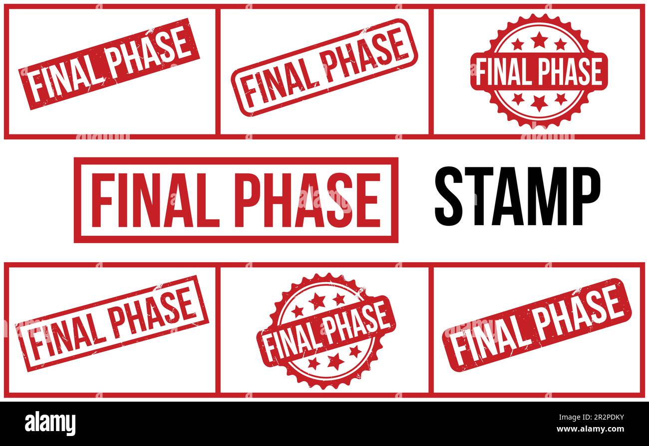 Final Phase Rubber Stamp set Vector Stock Vector Image & Art - Alamy