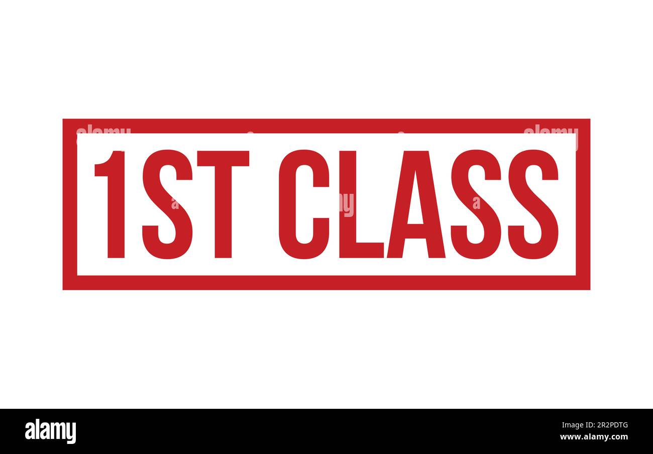 1st Class Rubber Stamp Seal Vector Stock Vector Image & Art - Alamy
