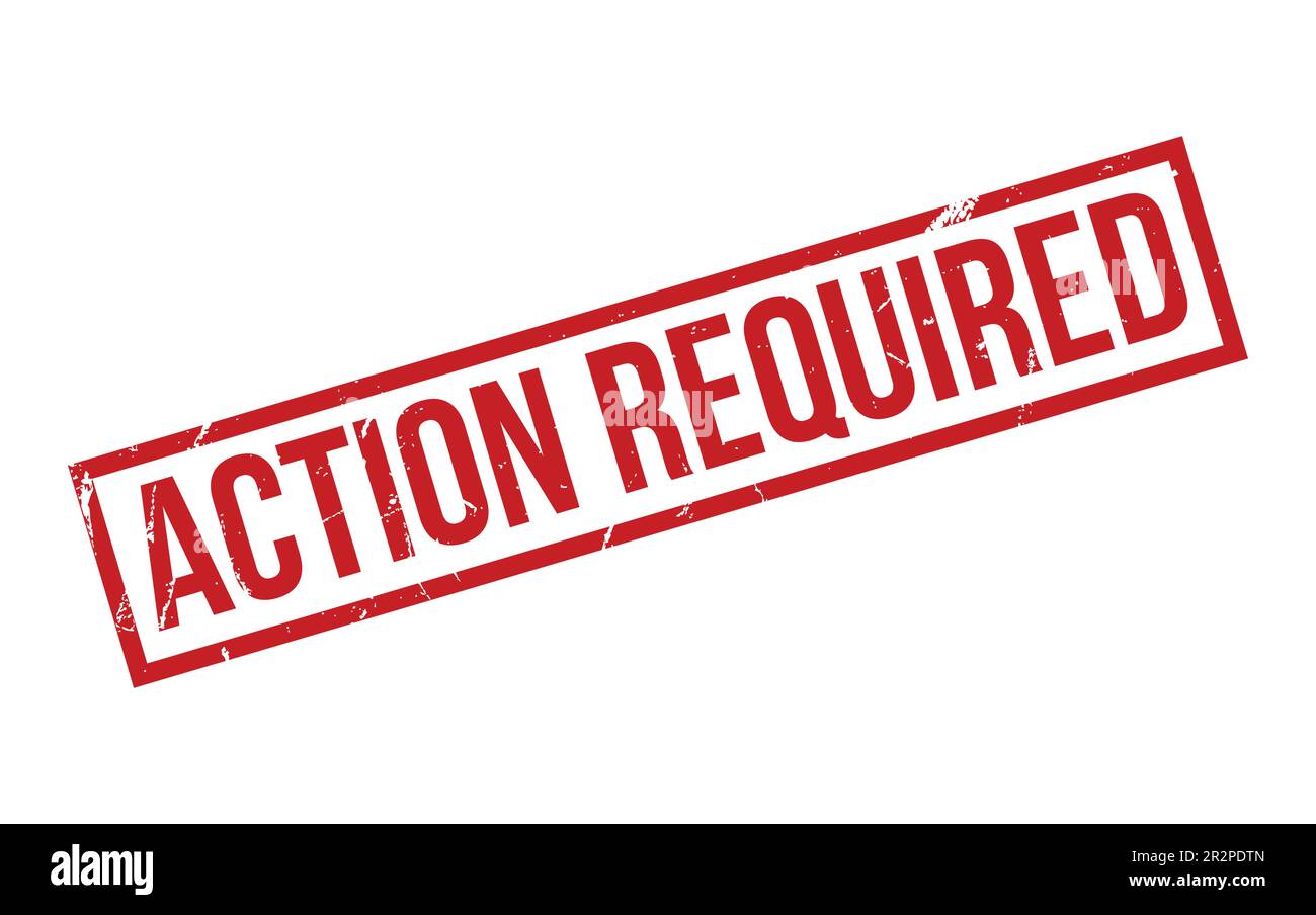 Action Required Rubber Stamp Seal Vector Stock Vector Image & Art - Alamy