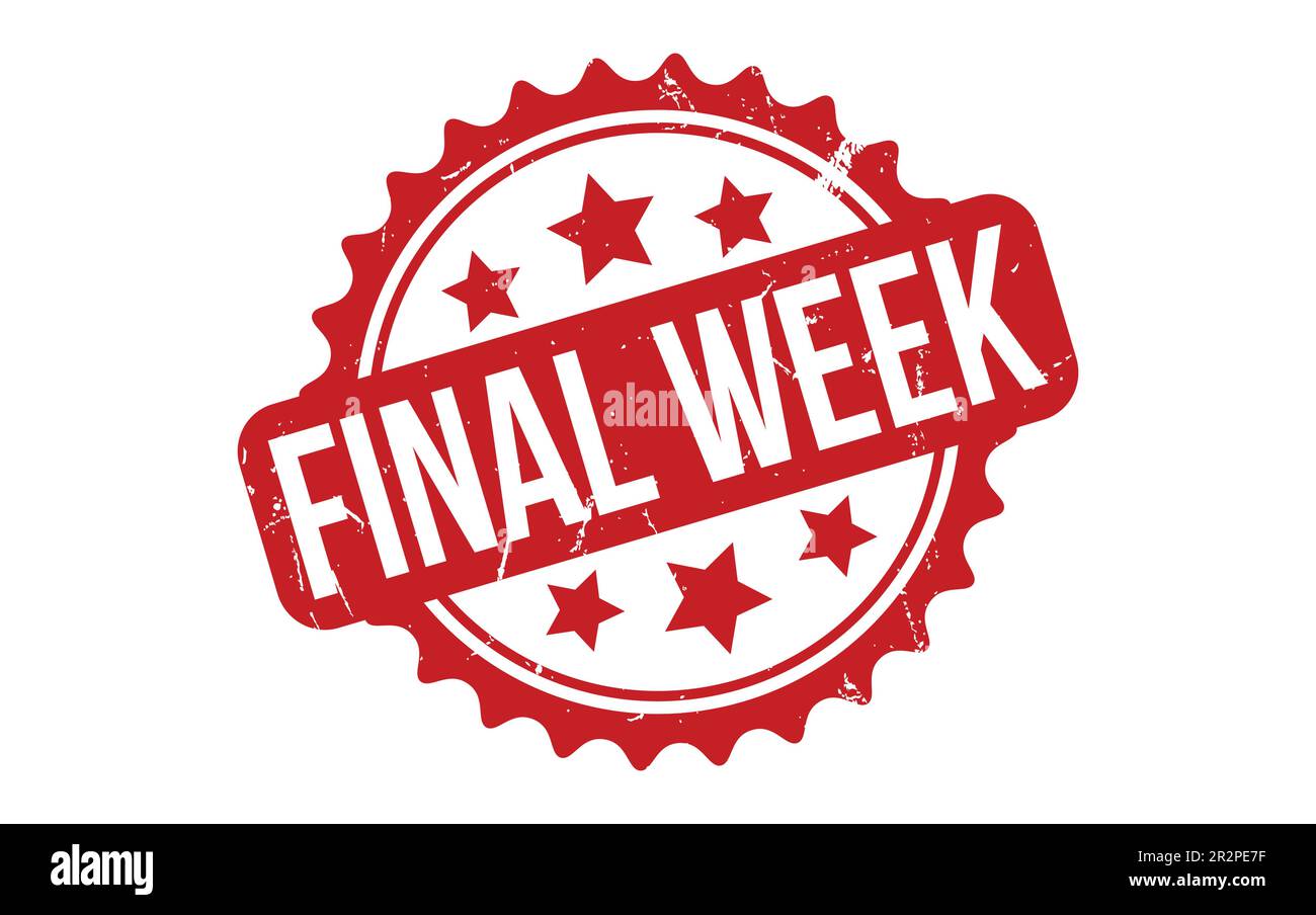 Final week Stock Vector Images - Alamy